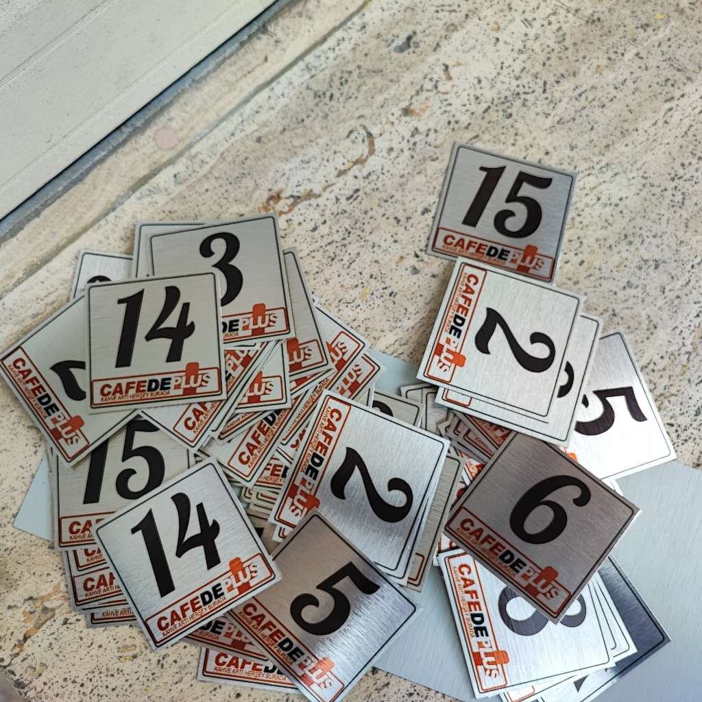 MASA NUMARATÖR, KAPI NUMARASI,CAFE MASA NUMARASI