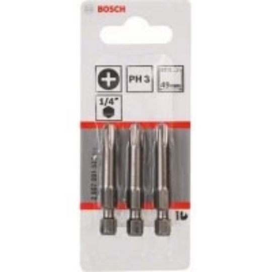 BOSCH BİTS UÇ YILDIZ EXTRA HARD PH3 X 49MM 3 LÜ