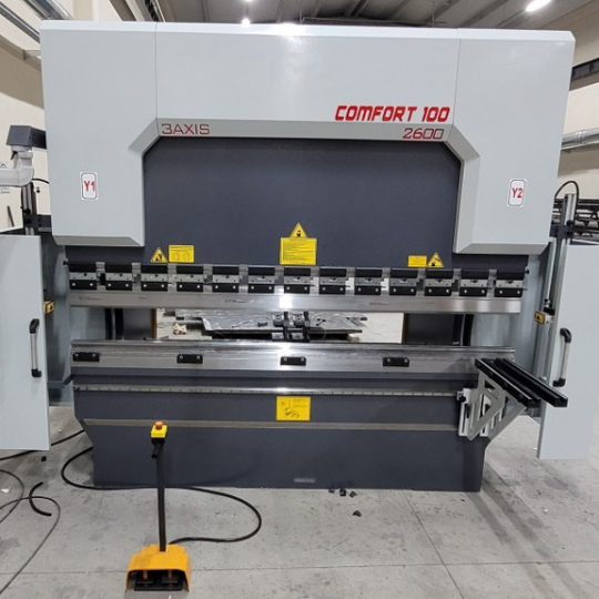 CONFORT 2600MM 100 TON 3 EKSEN LİNDA MACHİNE ABKANT PRES