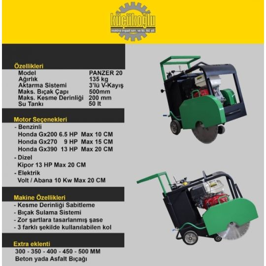 DERZ BETON KESME MAKİNASI
